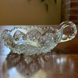 Dining | Vintage Early American Pressed Glass Nappy Dish | Poshmark